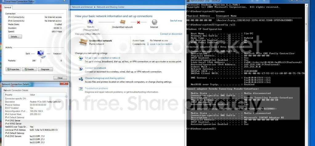 Win7 Unidentified Network error HALP! | Windows 7 Forums