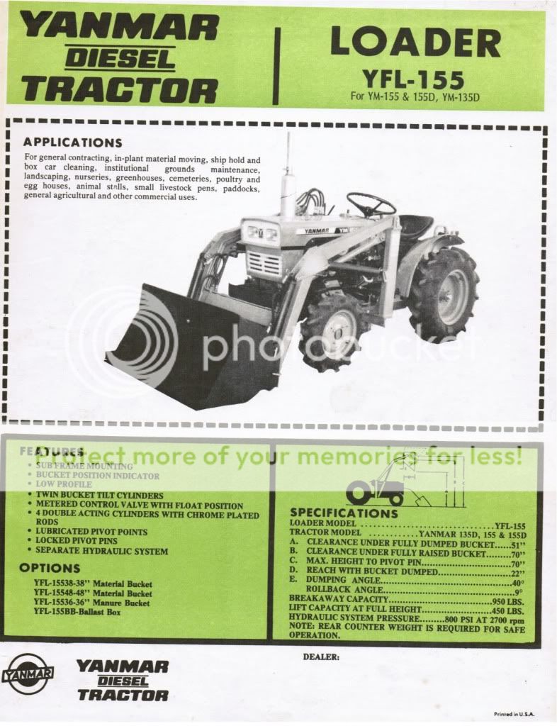 Yanmar 155D FEL questions | My Tractor Forum
